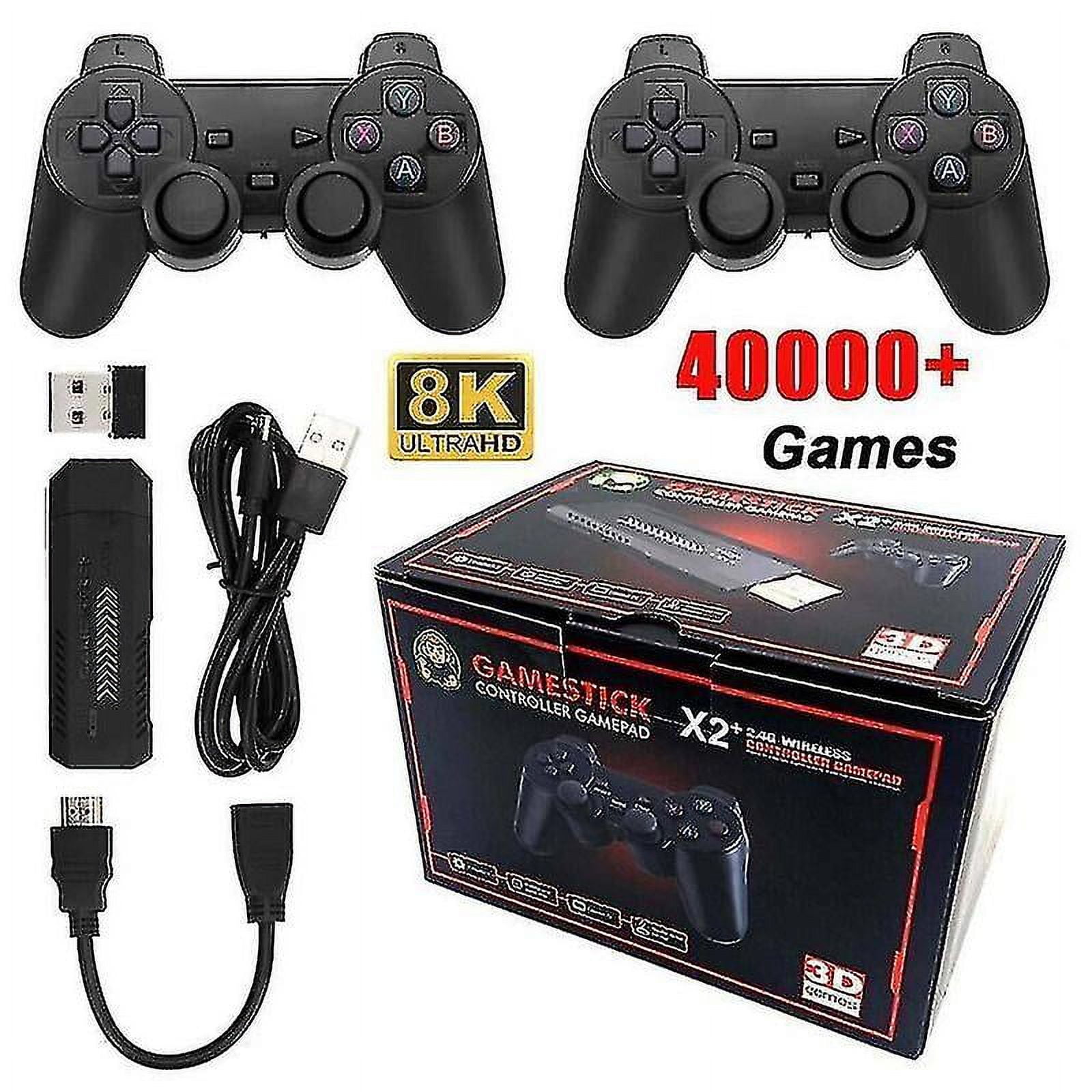 Consola retro X2 Plus Game Stick, controlador inalámbrico doble ...