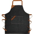 100% Cotton Denim Kitchen Apron with Pocket and Adjustable Neck with ...