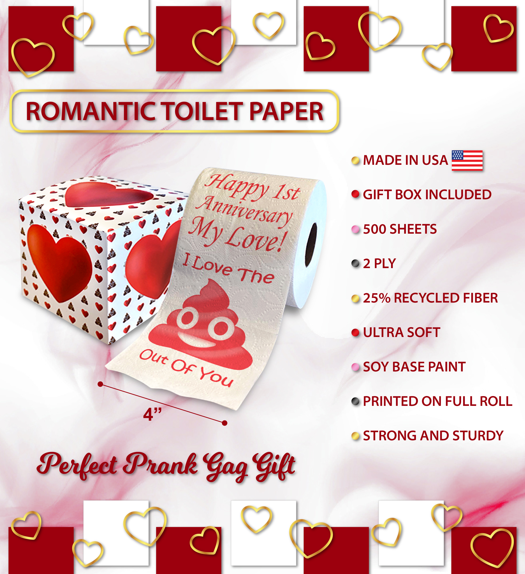 Happy Anniversary Toilet Paper