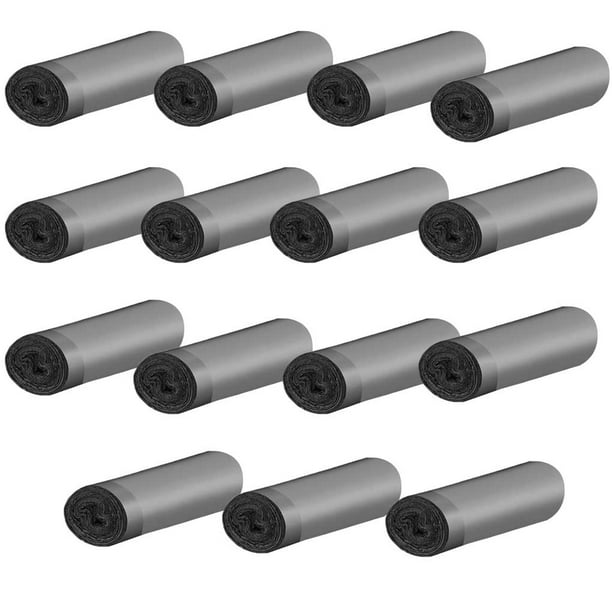 wolftale 15Pcs Rope Single Use Garbage Bags Drawstring Sturdy PE Trash ...