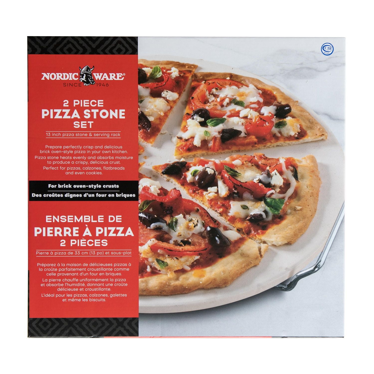 Nordic Ware Pizza Stone With Wire Rack