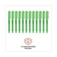 Pocket Highlighters, Fluorescent Green Ink, Chisel Tip, Green Barrel ...