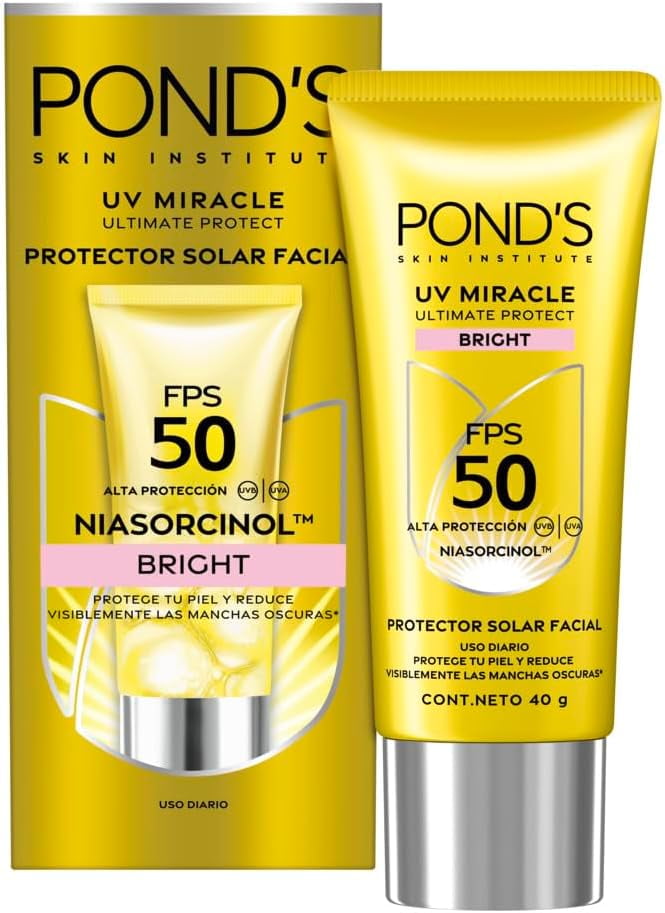 Pond`s Bloqueador Solar Facial 50 FPS Protector UV Miracle Bright ...