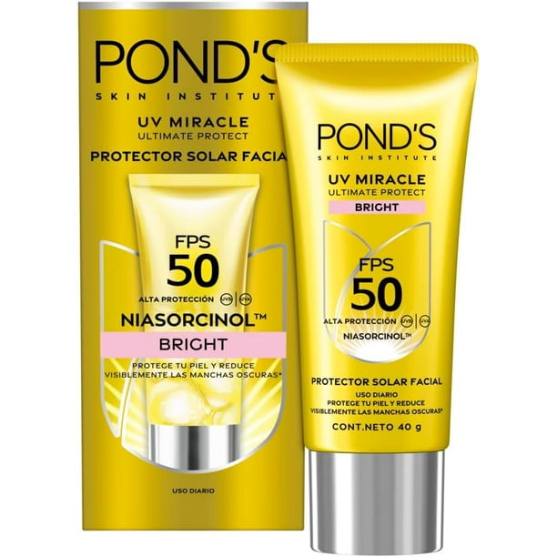Pond`s Bloqueador Solar Facial 50 FPS Protector UV Miracle Bright ...