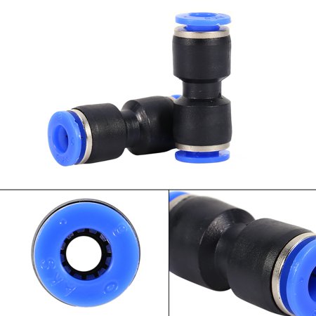 Pneumatic Push Connector, Outer Diameter 6mm Air Line Quick Connect ...