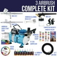 Master Airbrush Pro Kit: 3 Airbrush Sys, Cool Runner Dual Fan ...