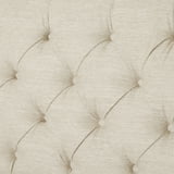 Noble House Ari Contemporary Tufted Fabric 3 Seater Sofa, Beige, Dark ...