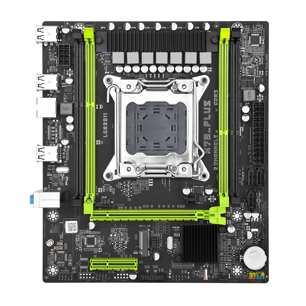 Placa Base Ordenador X79 Plus Tarjeta Red Gigabit LGA 2011 Pines ...