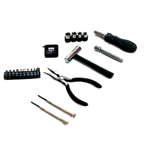 American Builder 23 Piece Home Owner's Portable Flashlight Tool Box Set ...