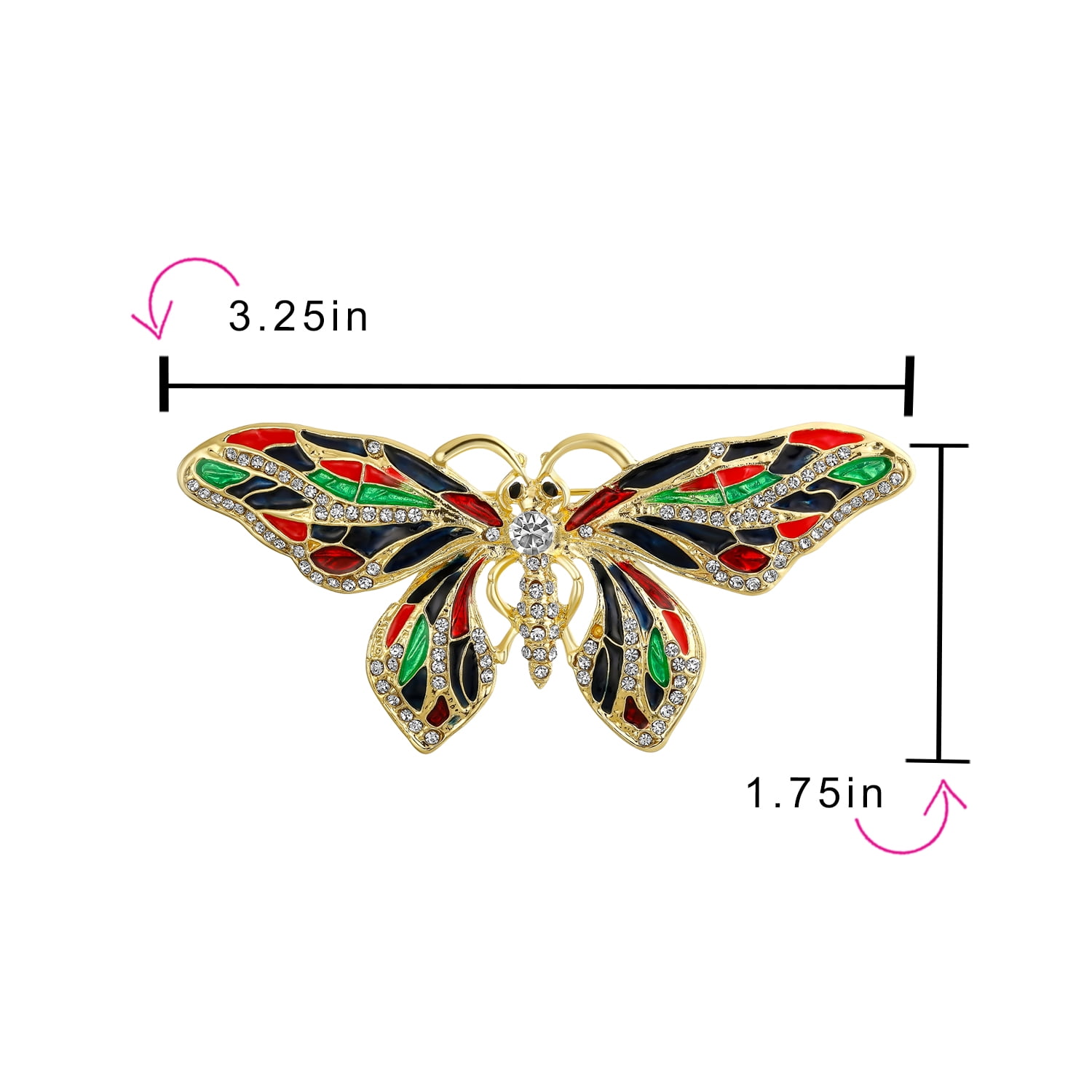 insect charm butterfly light gold enamelled purple Craft Supplies ...