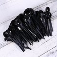 ACDANC 100 Pack Black Plastic Serving Spoons - Heavy Duty & BPA-Free ...