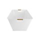 Better Homes & Gardens- White Large Rectangle Galvanized Tub, 21.96 IN ...