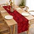 Table Runner Dresser Scarves 60 Inch Long,Canada Day Red Maple Leaves ...