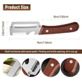 2 Packs Vegetable Peeler with Wooden Handle, Multi-Functional Bottle ...