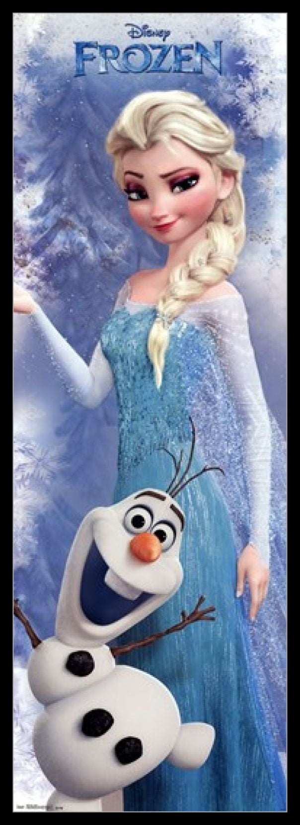 Disney Frozen Elsa - Door Laminated & Framed Poster Print (21 x 62 ...