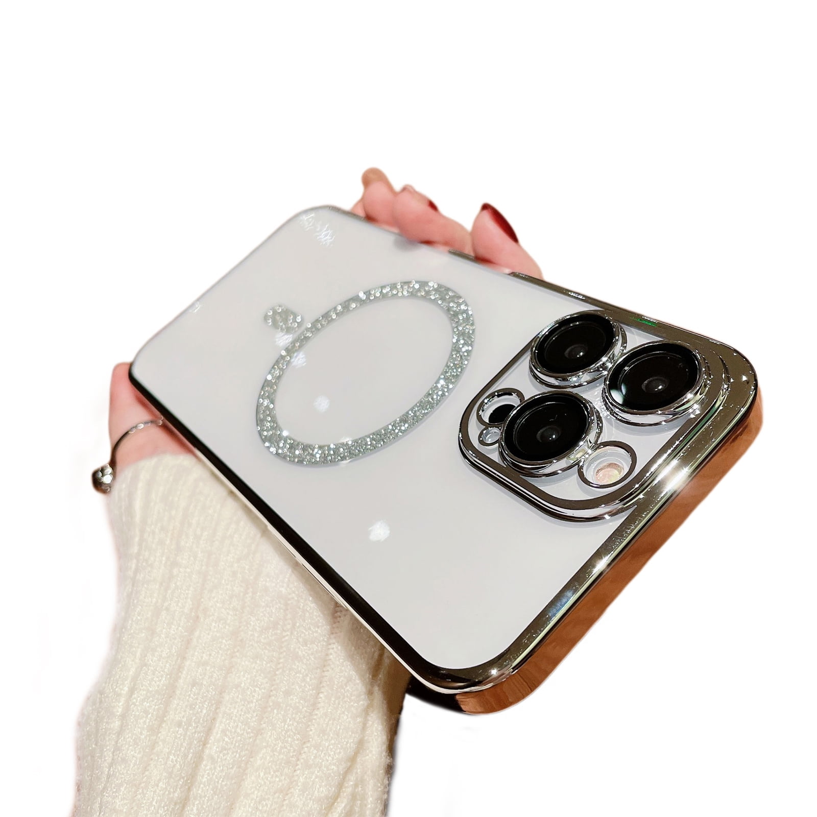 ELEHOLD Luxury Plating Case for iPhone 14 -6.1 inch Slim Thin Clear ...