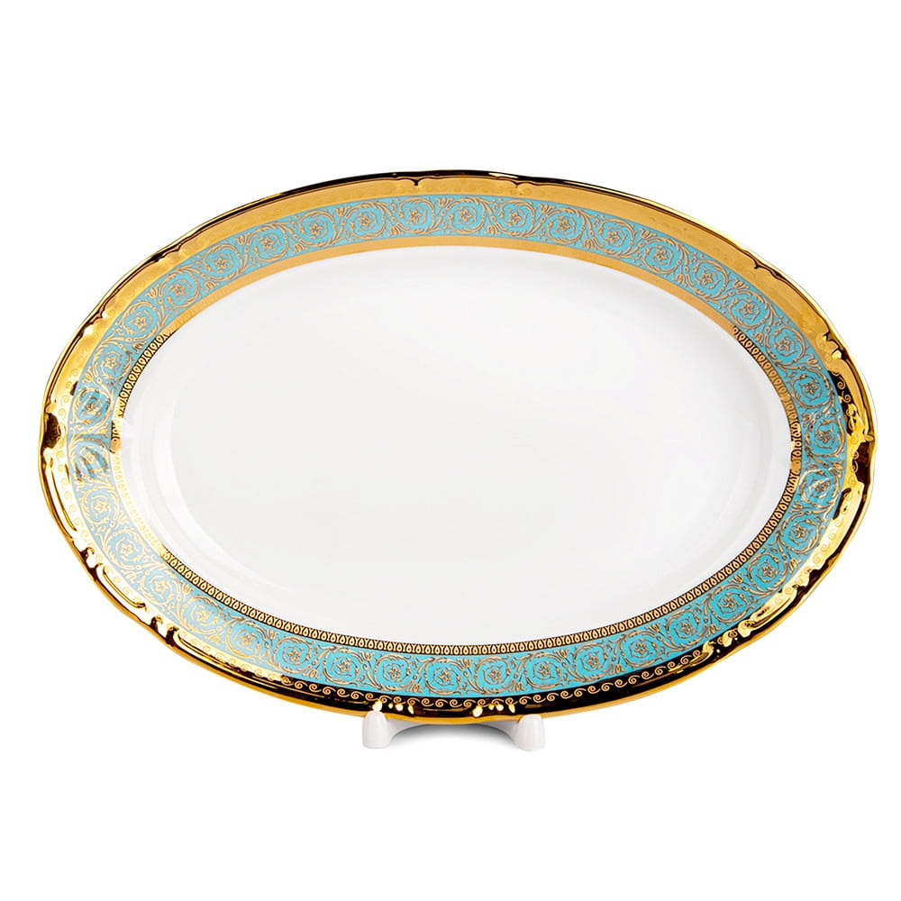 THUN Oval Serving Plate 12.6" (32 cm) Magnificent Century Porcelain ...
