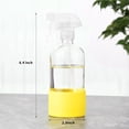 BPPEG Glass Spray Bottles(2-Pack)With Silicone Sleeve-16Oz Empty ...