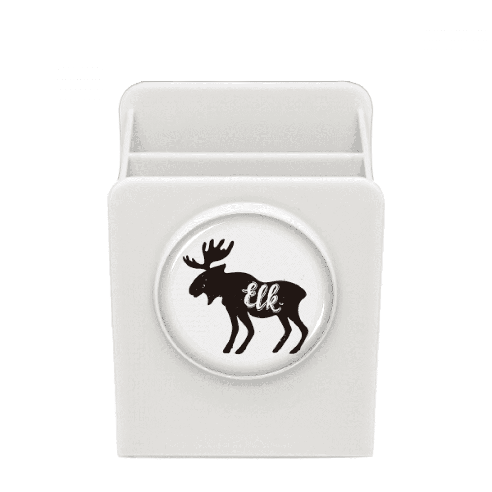 Elk Black And White Animal Desk Pencil Holder Cup Pen Organizer ...