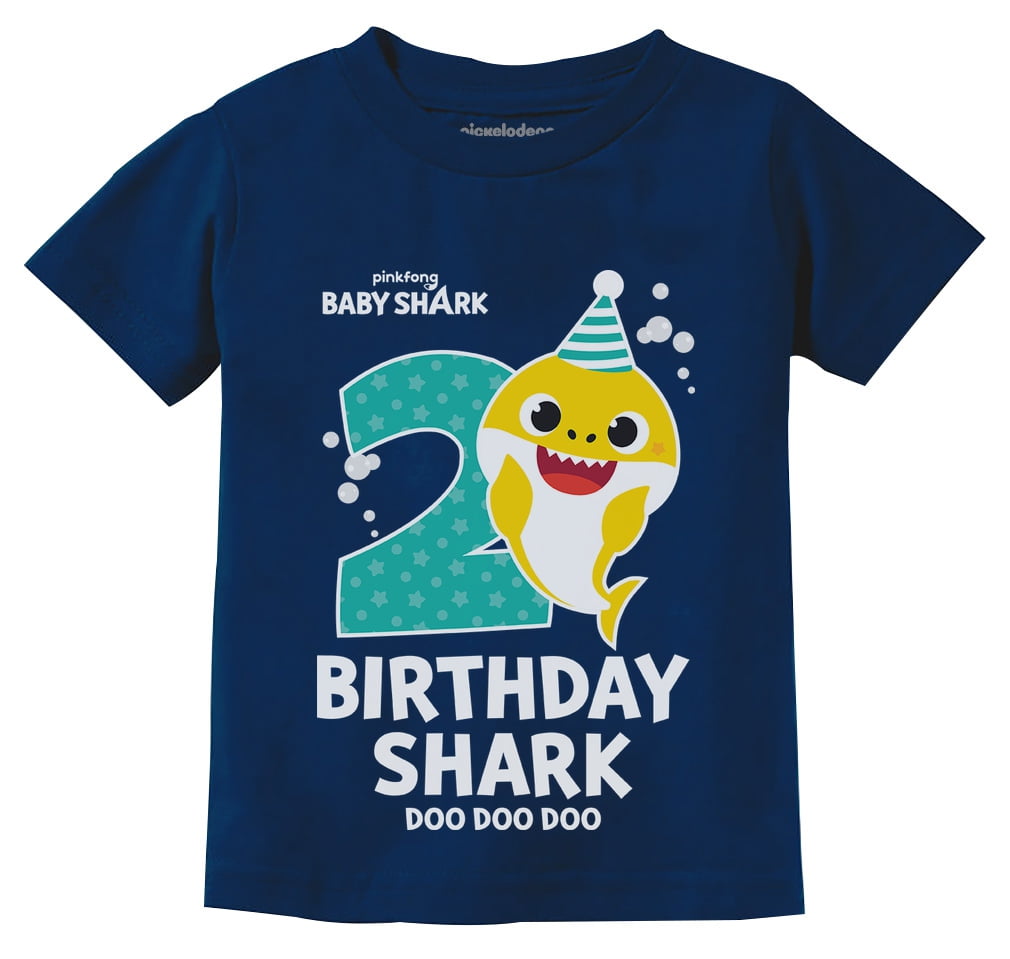 Baby Shark Shirt Gift for Kids Toddler 2nd Birthday Girl Boy Outfit ...