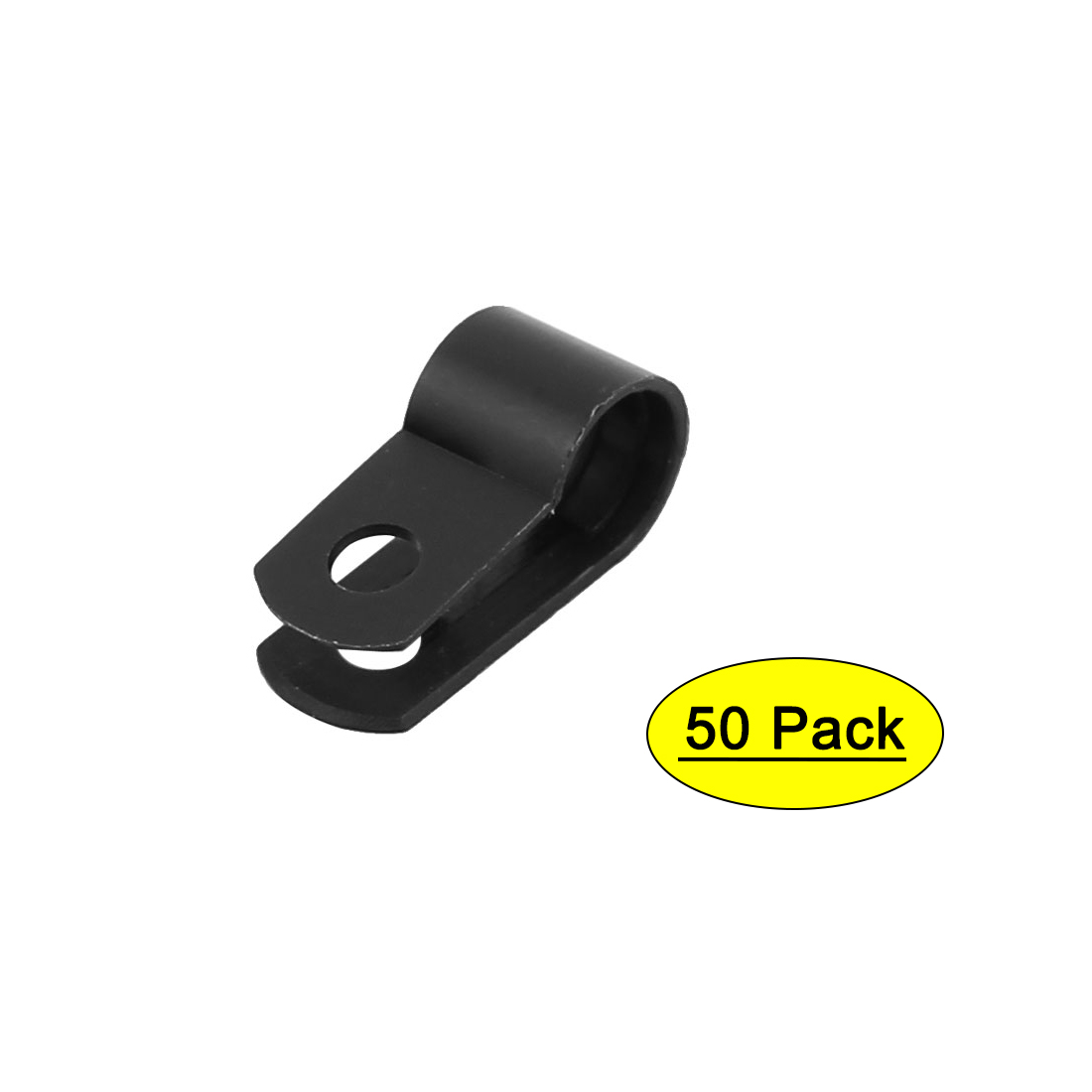 50Pcs Nylon R Type 5/16" 8.4mm Cable Cord Wire Clamp Clip Fastener ...