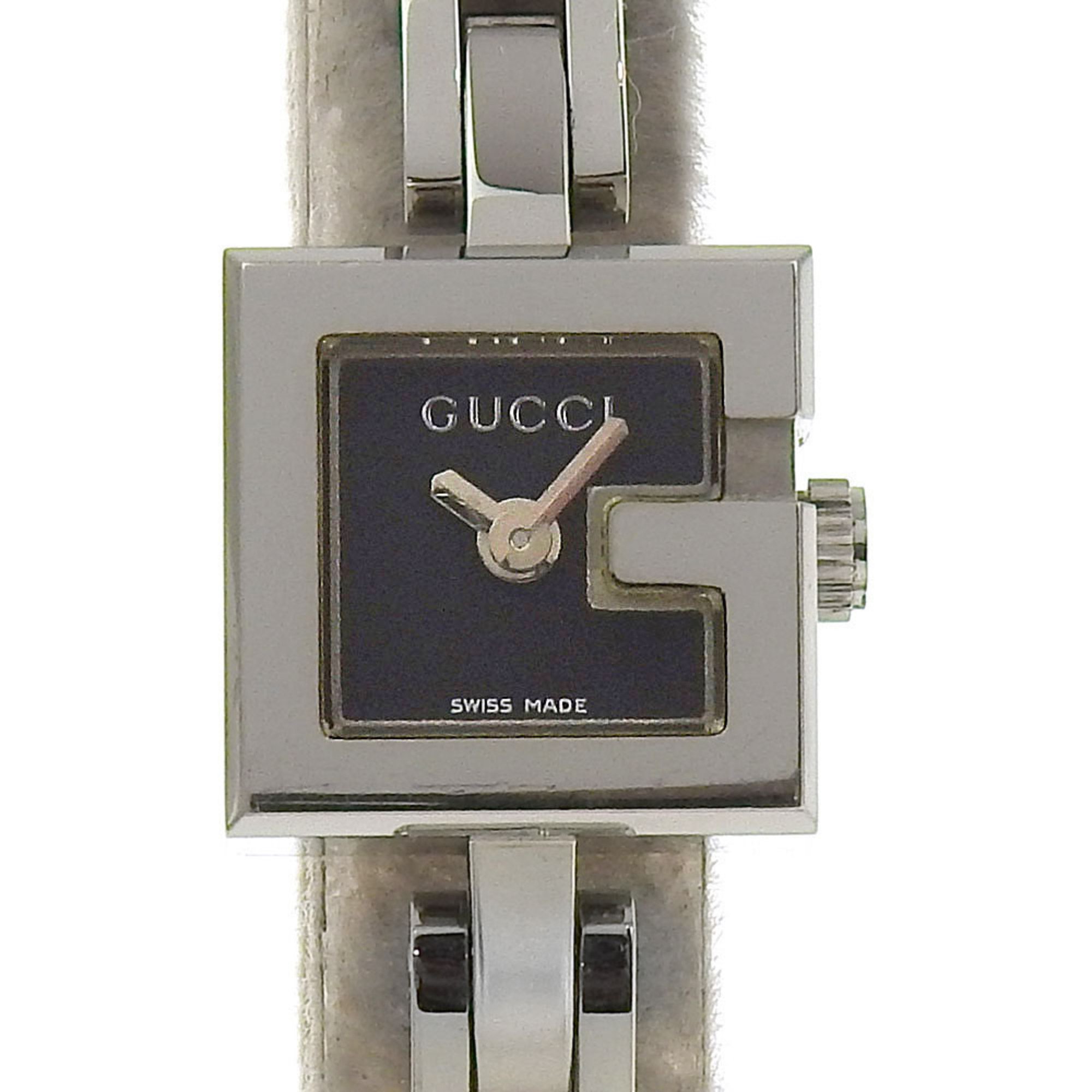 Pre-Owned Gucci G Mini Watch 102 Stainless Steel Quartz Analog Display ...