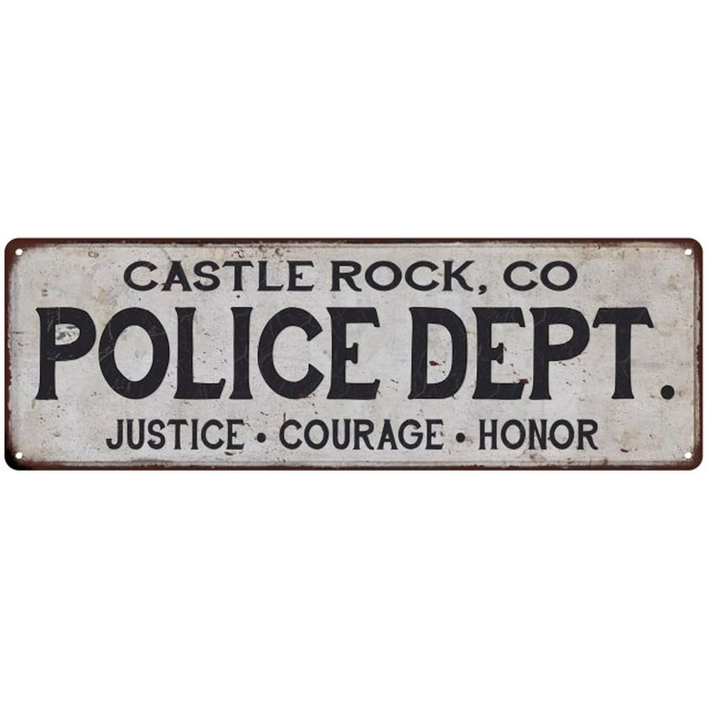 CASTLE ROCK, CO POLICE DEPT. Home Decor Metal Sign Gift 6x18 ...