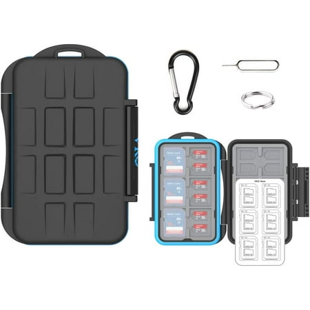 (36 Slots) SD SDHC SDXC Micro SD Memory Carrying Case Holder Organizer ...