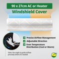 Osumex Air Conditioner Deflector Windshield 90x27cm - Adjustable AC ...