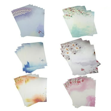 100 Stationery Writing Paper, with Cute Floral Designs Perfect for ...