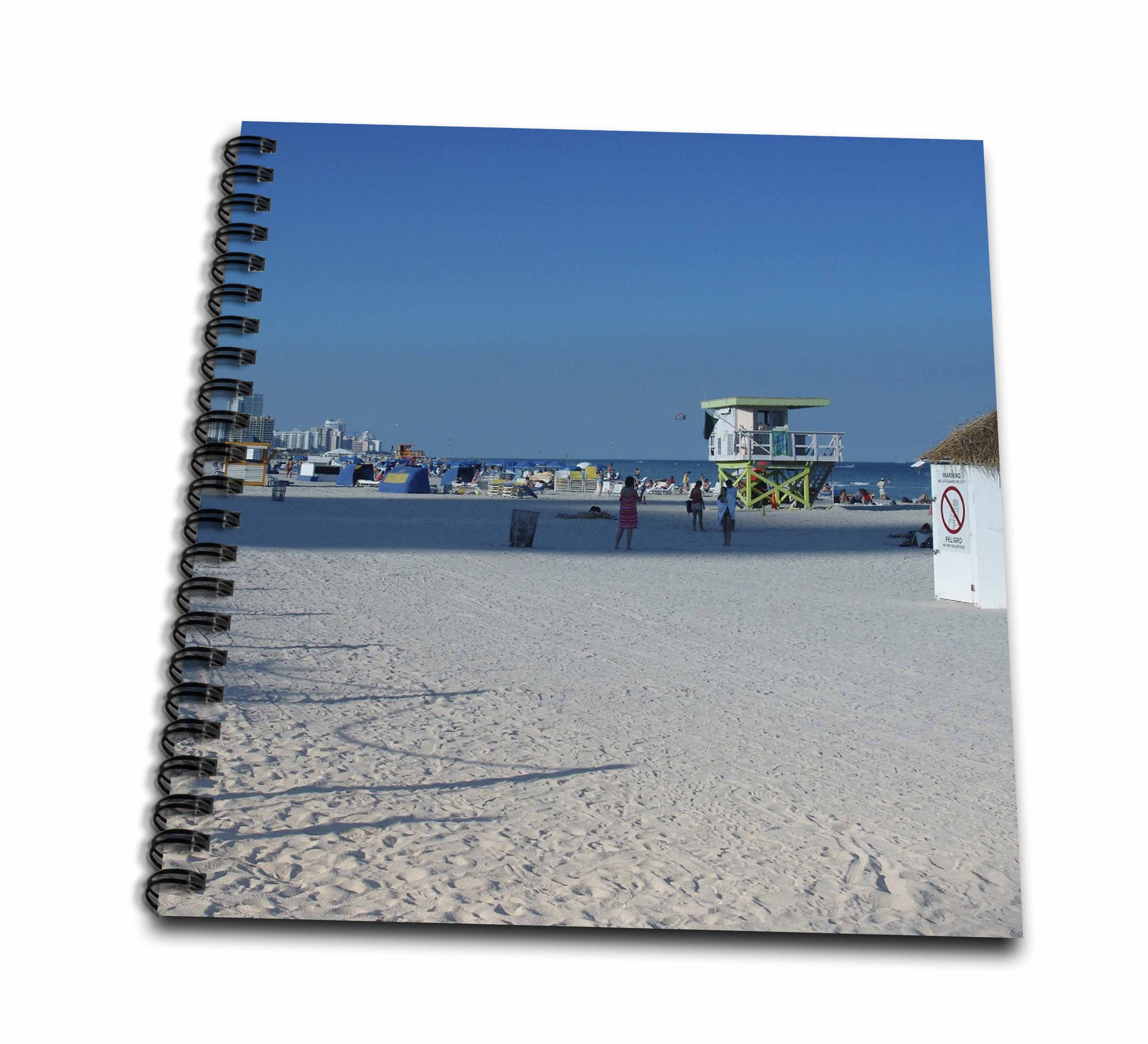 3dRose Miami Beach - Drawing Book, 8 by 8-inch - Walmart.com