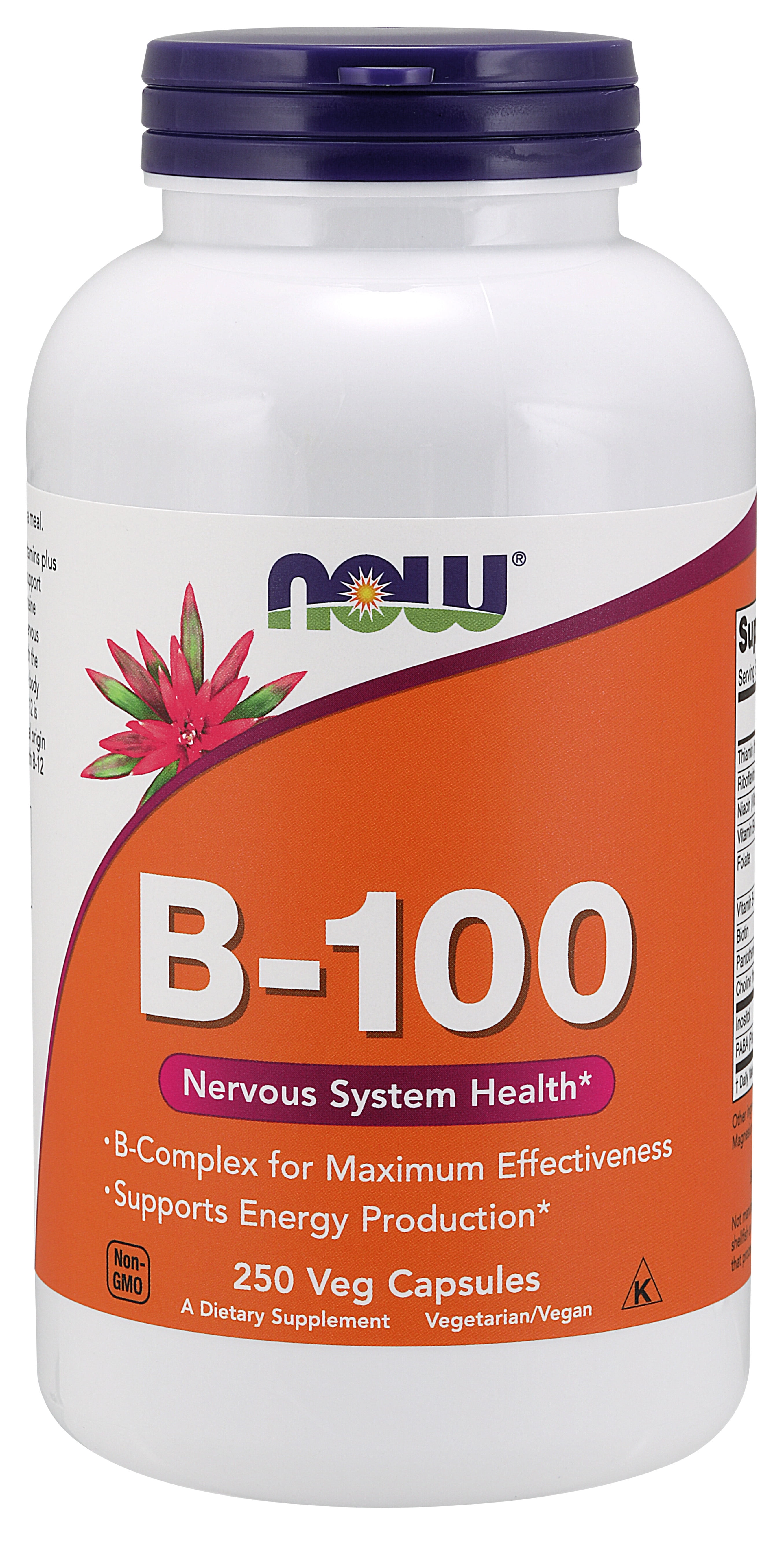 NOW Supplements Vitamin B 100 Energy Production Nervous System NOW Supplements Vitamin B 100 Energy Production Nervous System
