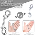 3.5 inch Double Ended snap Hooks,110lbs Metal Clips Load Capacity Zinc ...