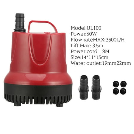 Justharion Water Pump Mini Automatic Submersible Pump Mute Dirty Water Transfer Machine UL100 ...
