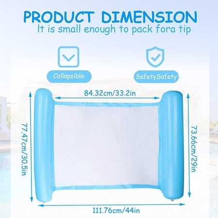 Inflatable Water Hammock, Reclining Floating Float Hammock, Inflatable ...