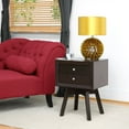 Baxton Studio Warwick 2 Drawer Nightstand - Walmart.com