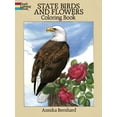Dover Nature Coloring Book State Birds and Flowers Coloring Book ...