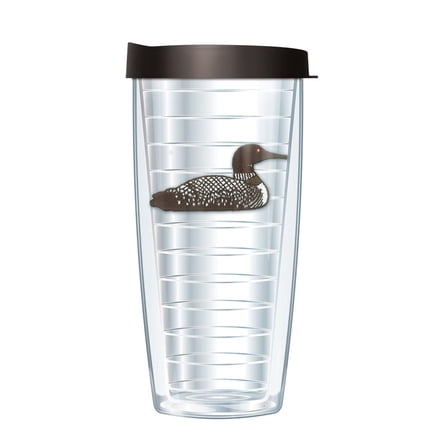 Signature Tumblers Chocolate Lab in Field Wrap on Clear 22 Ounce Double ...
