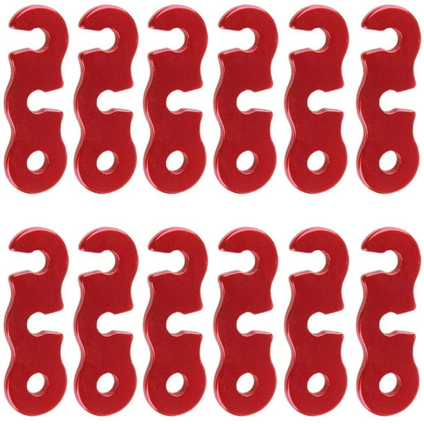 12 Pieces Cord Adjuster Tent Tensioners Guyline Cord Adjuster Rope ...