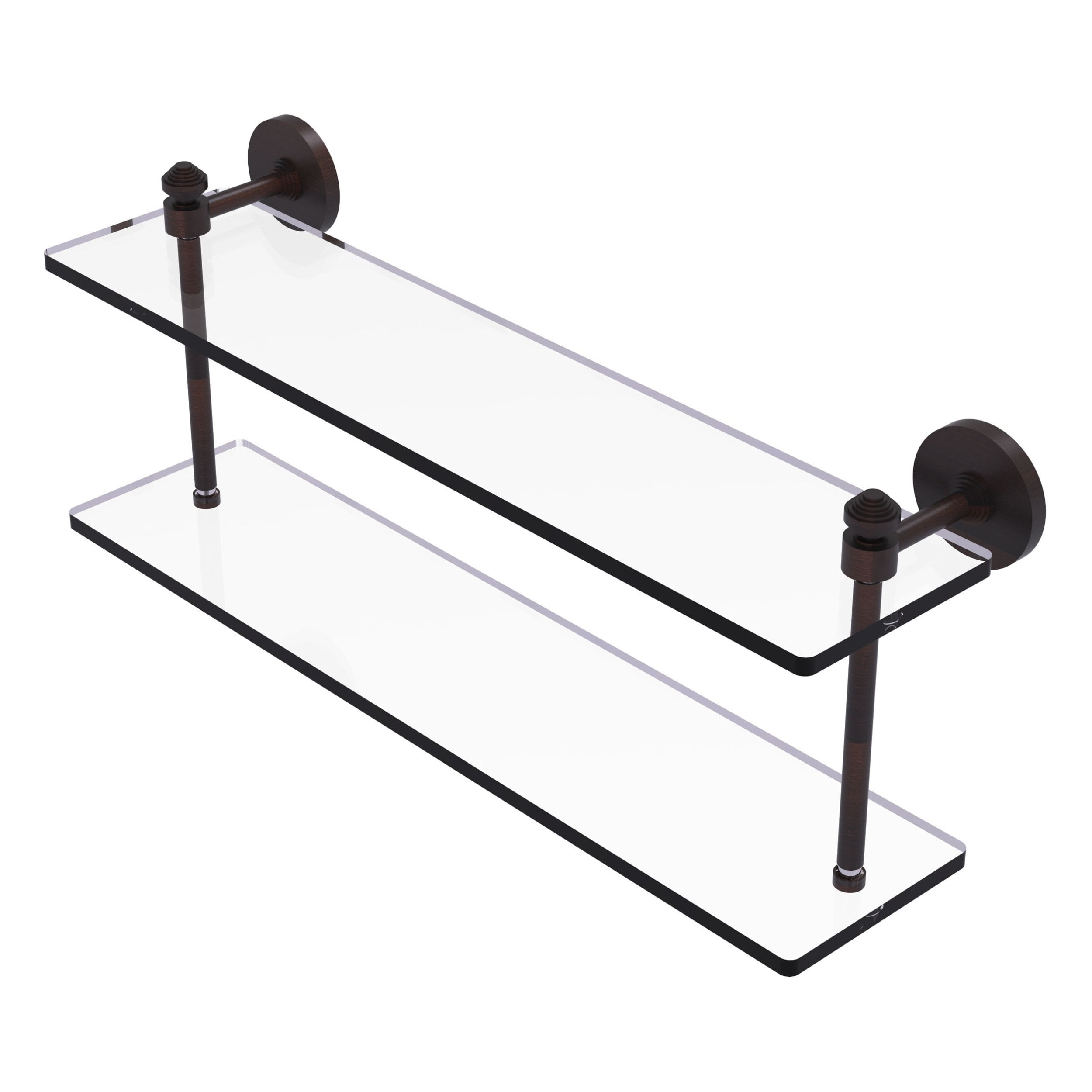 Southbeach Collection 22" 2-Tiered Glass Shelf (Build to Order ...