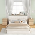 19.7-Inch Natural Nightstand with 3 Drawers,Set of 2,Beside Table with ...