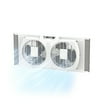 "Holmes 9"" Twin-Blade Digital Window Fan, Dual Exhaust Intake, 3 ...
