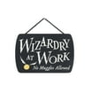 Harry Potter Wizardry at Work Hanging Wood Wall Decor 5.5" - Walmart.com