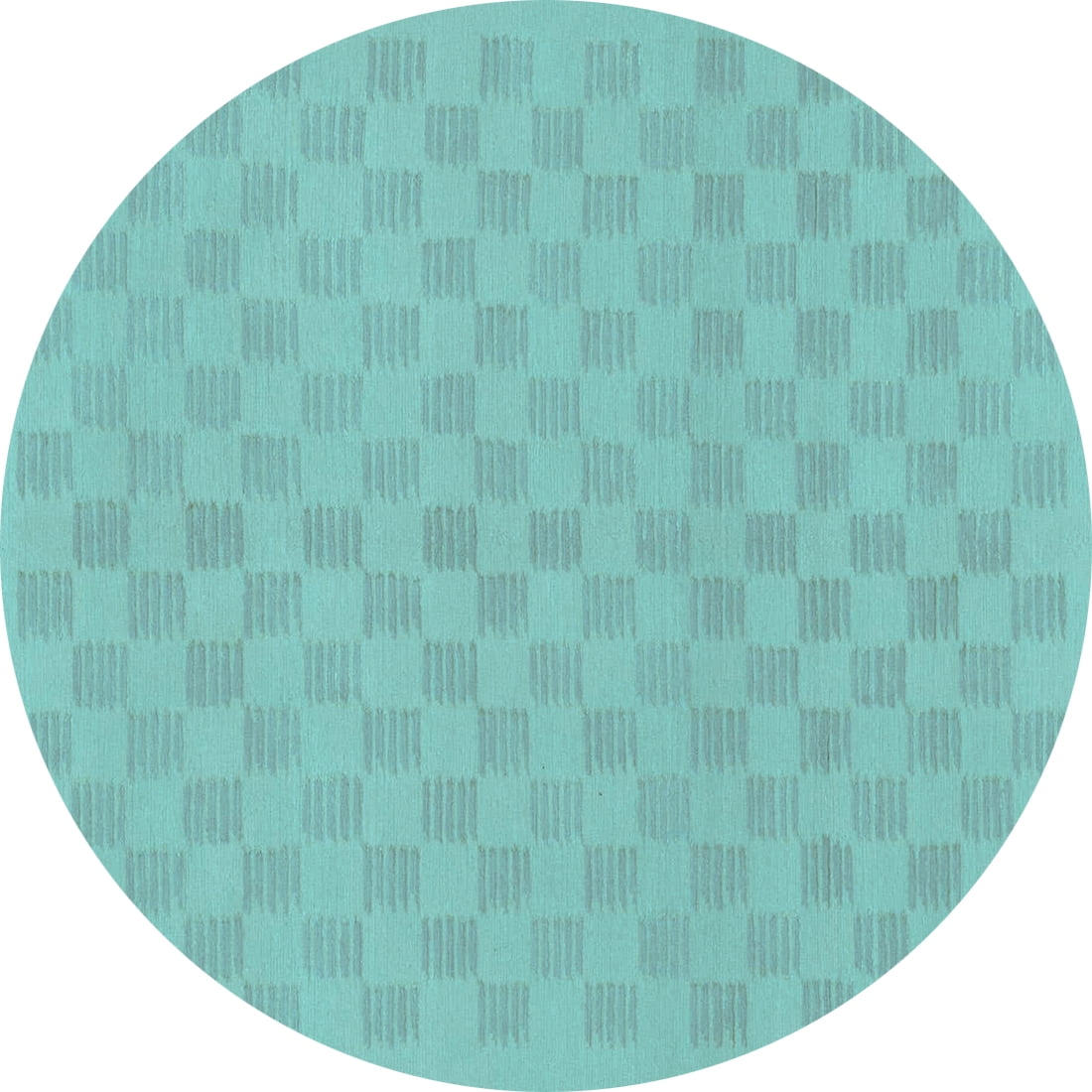 Ahgly Company Indoor Round Checkered Light Blue Modern Area Rugs, 5 ...