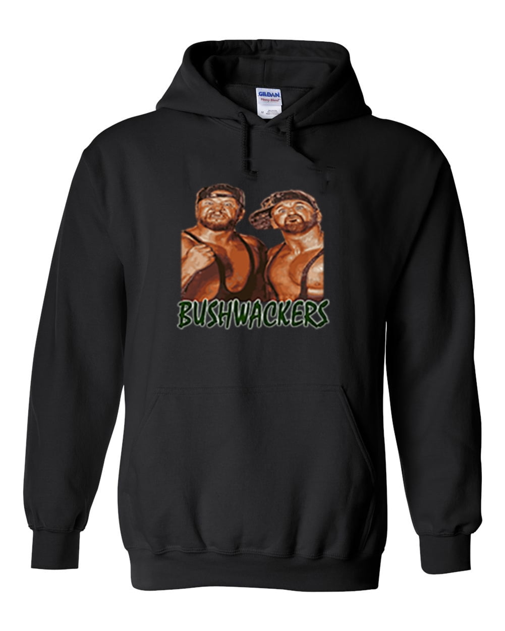 Black WWE Old School The Bushwackers Adult 5XL Hooded Sweatshirt ...