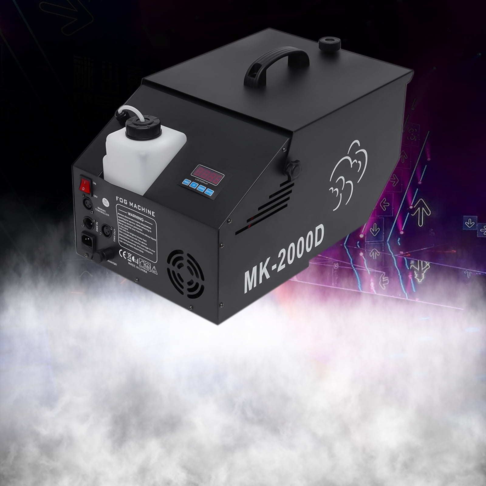 TOOL1SHOoo Low-Lying Smoke Machine DMX Fog Machine Stage Fogger 1200W ...