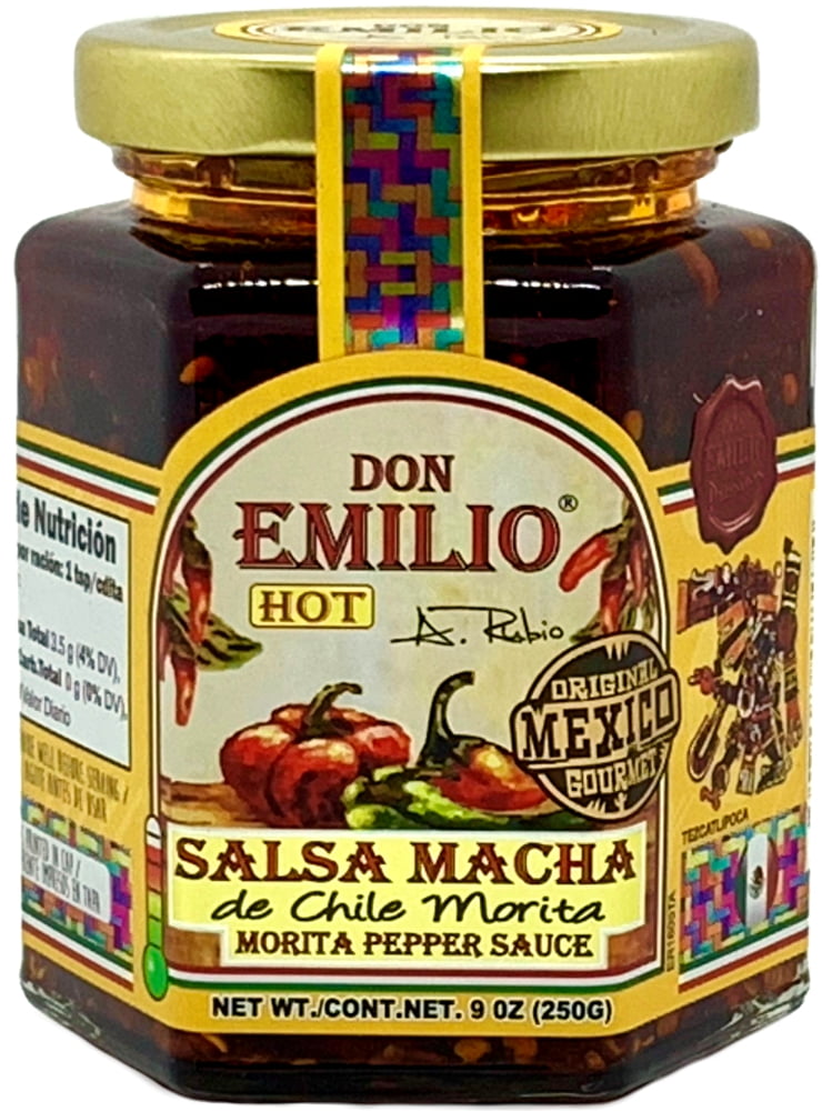Salsa Macha Morita 9oz, Chili Crisp Oil Hot Sauce, All Natural, Vegan ...