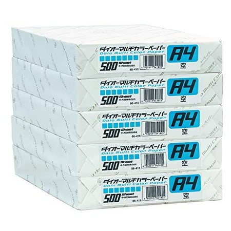 Plus copy paper Color paper A4 2500 sheets (500 x 5) Sky blue 86-4 15 x ...