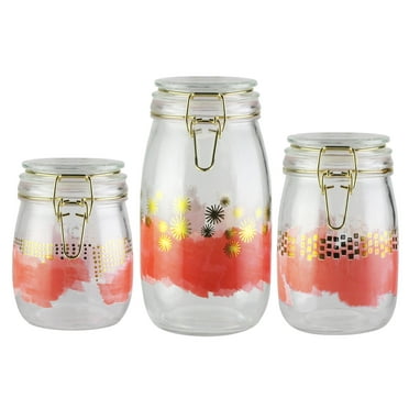 The GG Collection Acanthus 3 Piece Kitchen Canister Set - Walmart.com