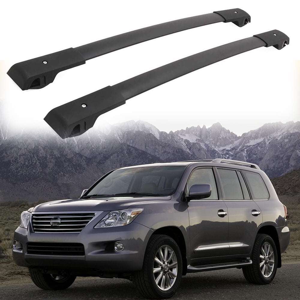 NIXFACE Roof Rack Side Rails Cross Bars Fit for Lexus LX570 08-15 Black ...